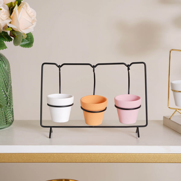 Rectangular Metal Stand Planter