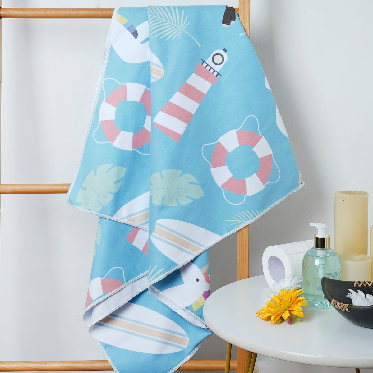 Large Beach Towel Blue