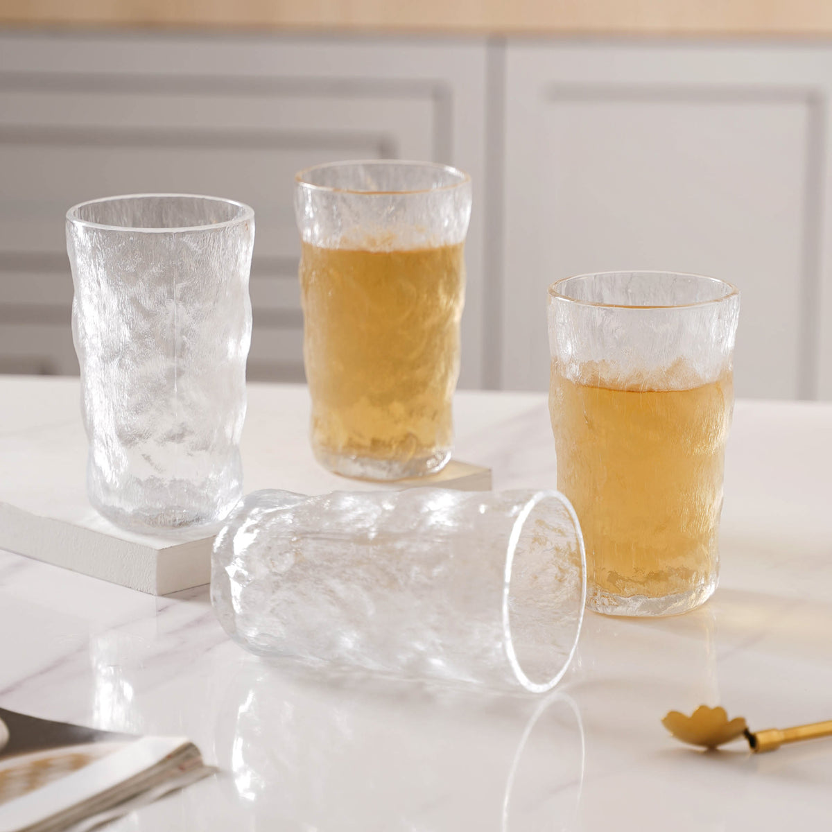 Contemporary Water Glass Set of 4