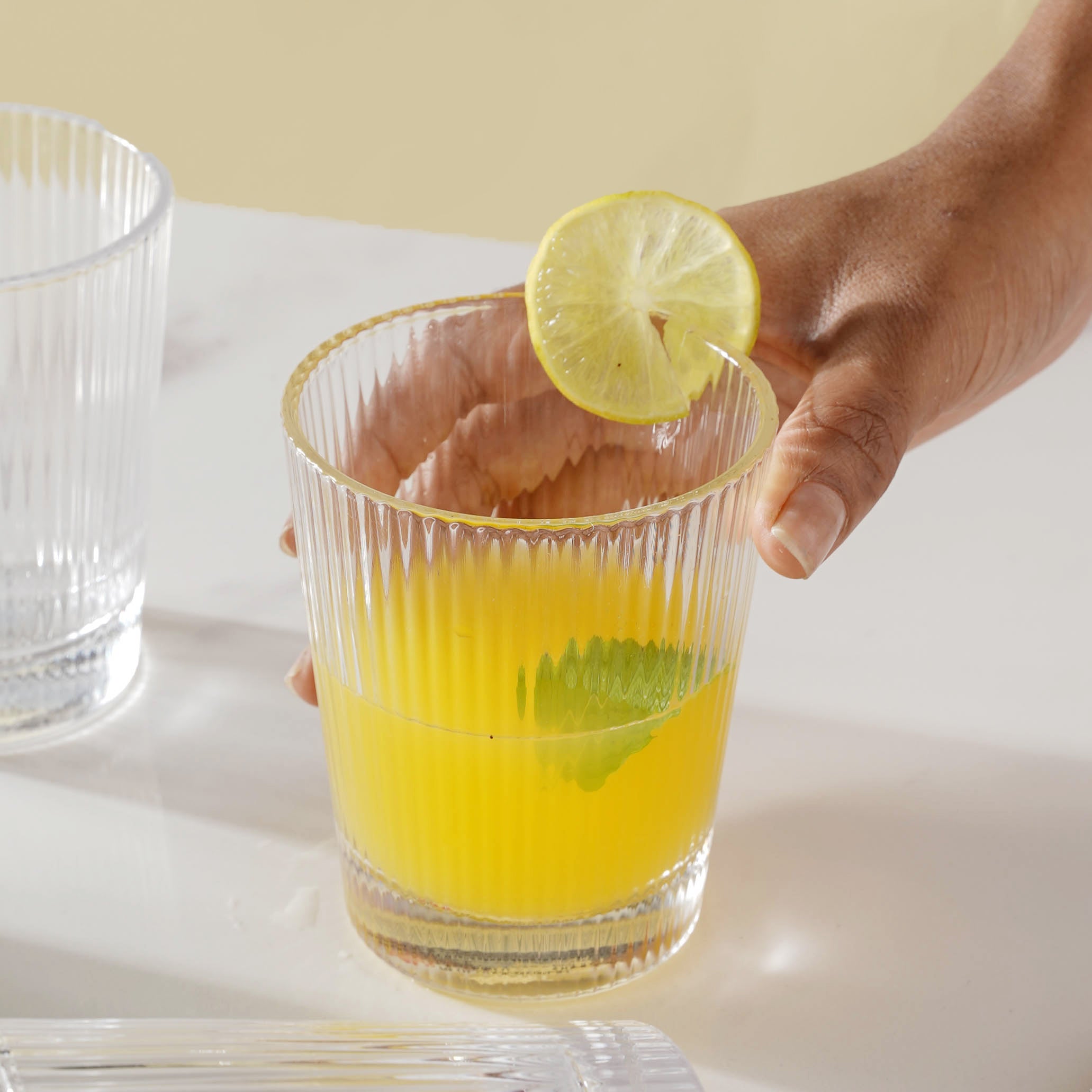 Transparent Water Glass Set of 4