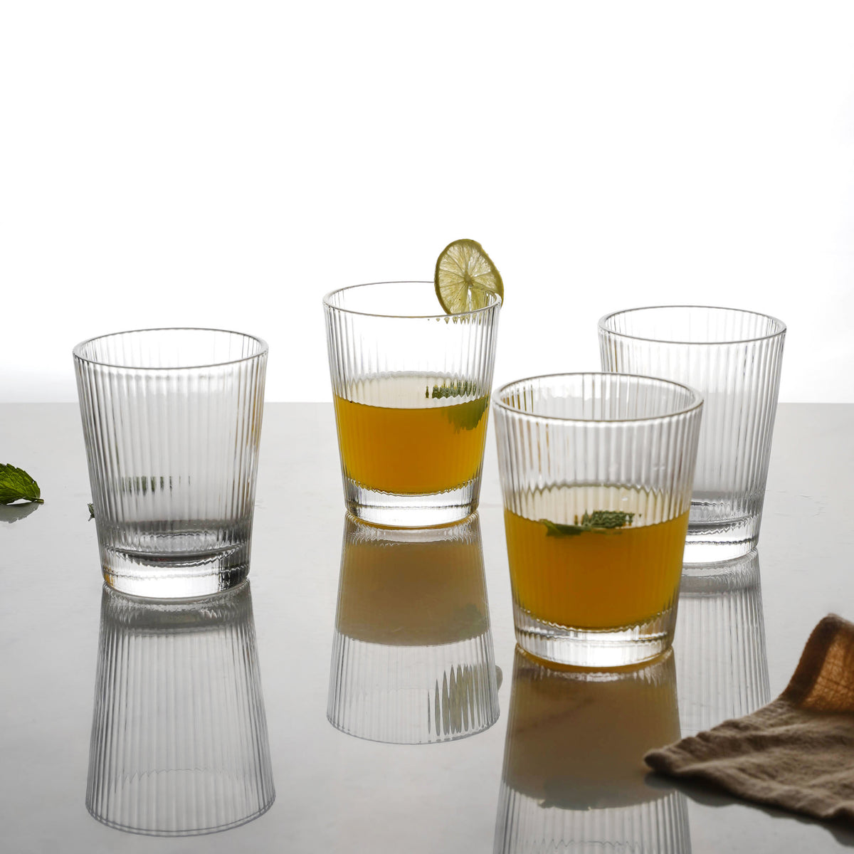 Transparent Water Glass Set of 4