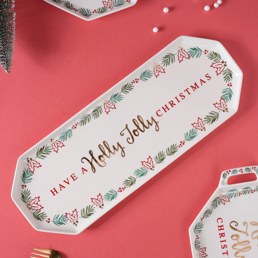 Holly Jolly Christmas 21 Piece Dinner Set For 6