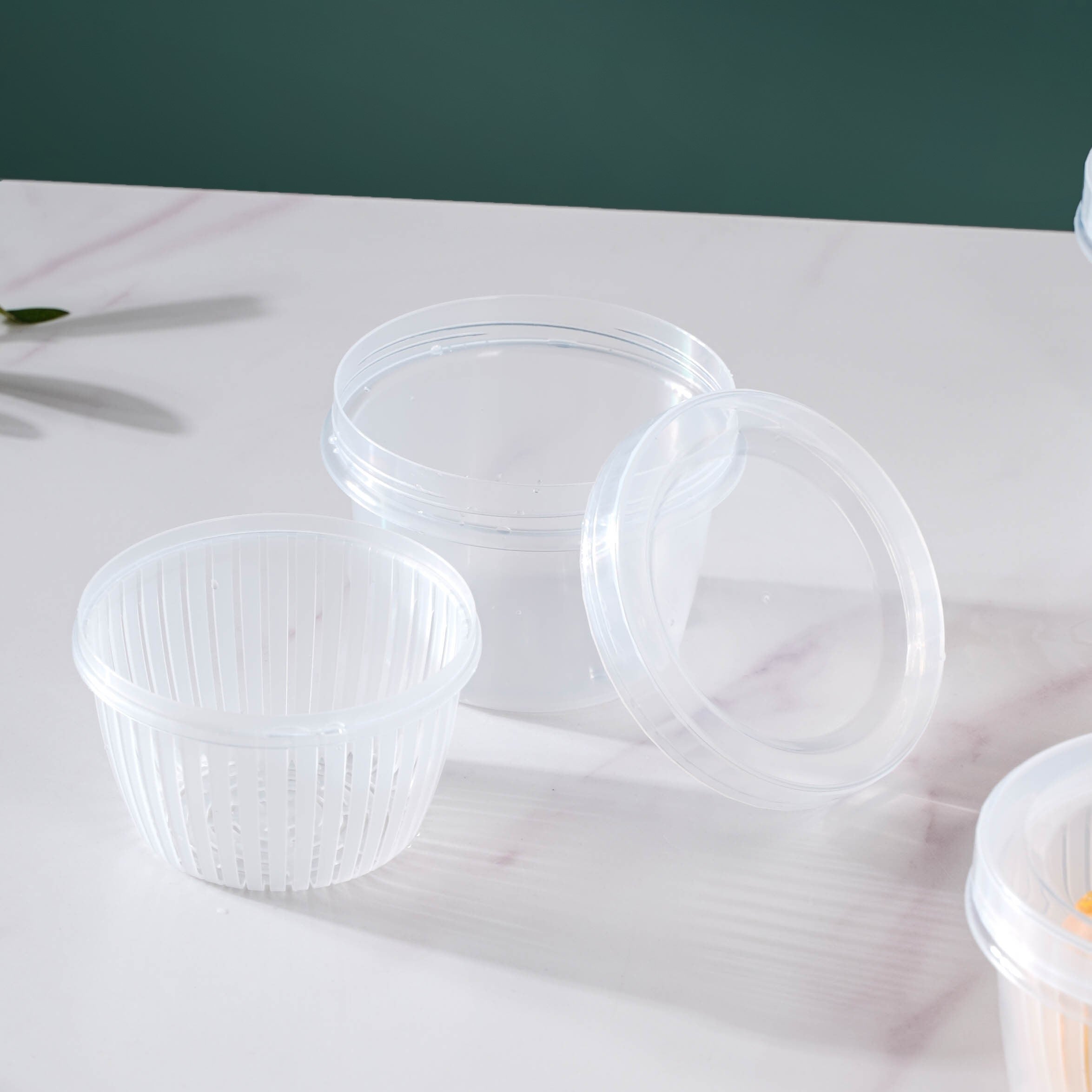 Food Storage Box With Strainer Set Of 5