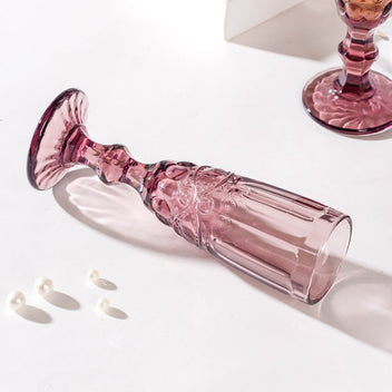 Rose Stemmed Glass Mauve Set Of 6 150 ml Online - Premium Champagne ...