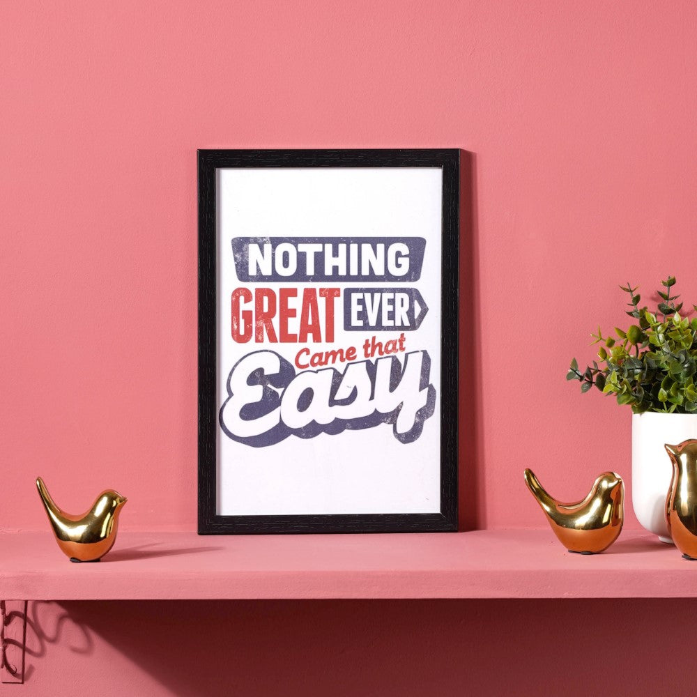 Inspirational Quote Framed Poster 13x9 Inch