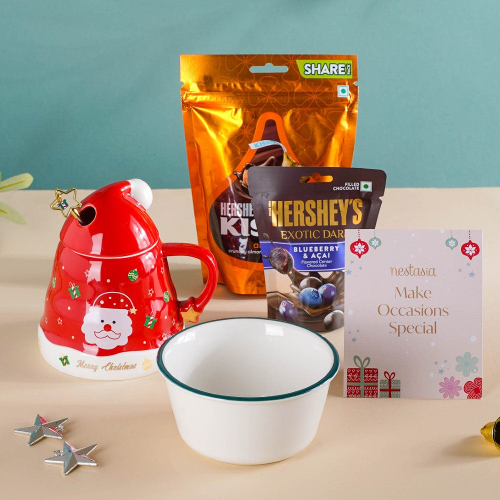 Santa-mental Merry Christmas Hamper Set of 4 Online - Premium Gift ...