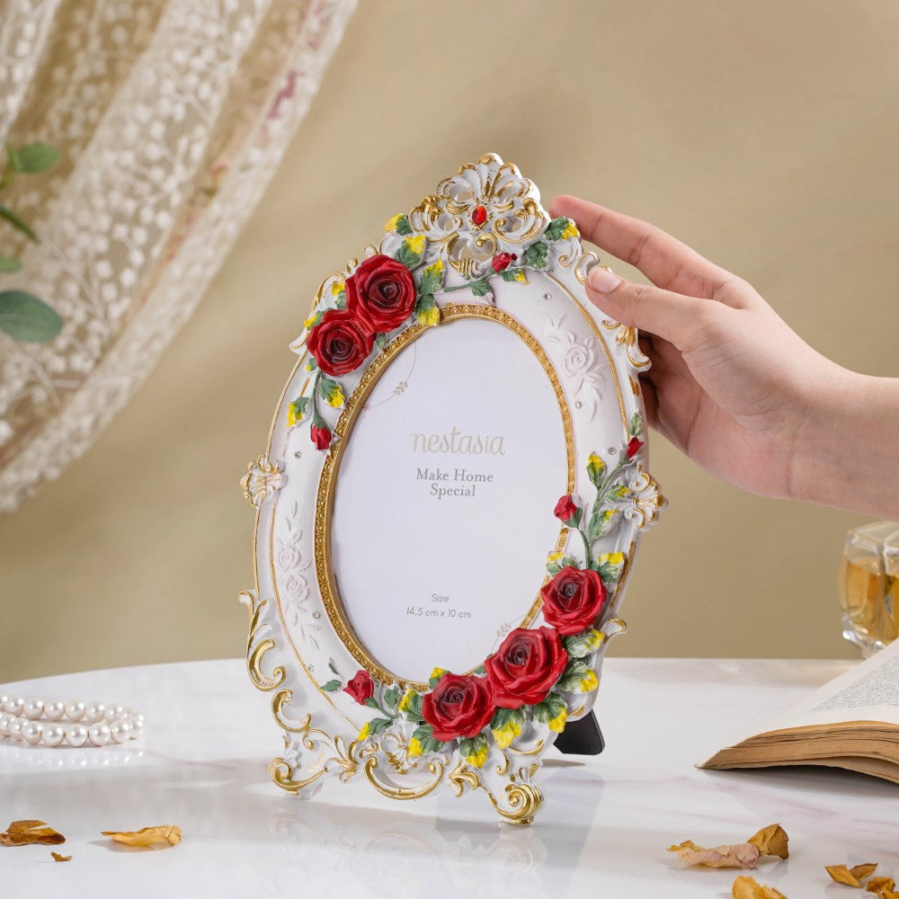 Rose Regent Oval Photo Frame 10 x 7 Inch