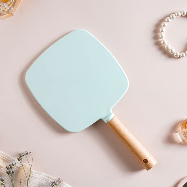 Sleek Square Handheld Mirror Green