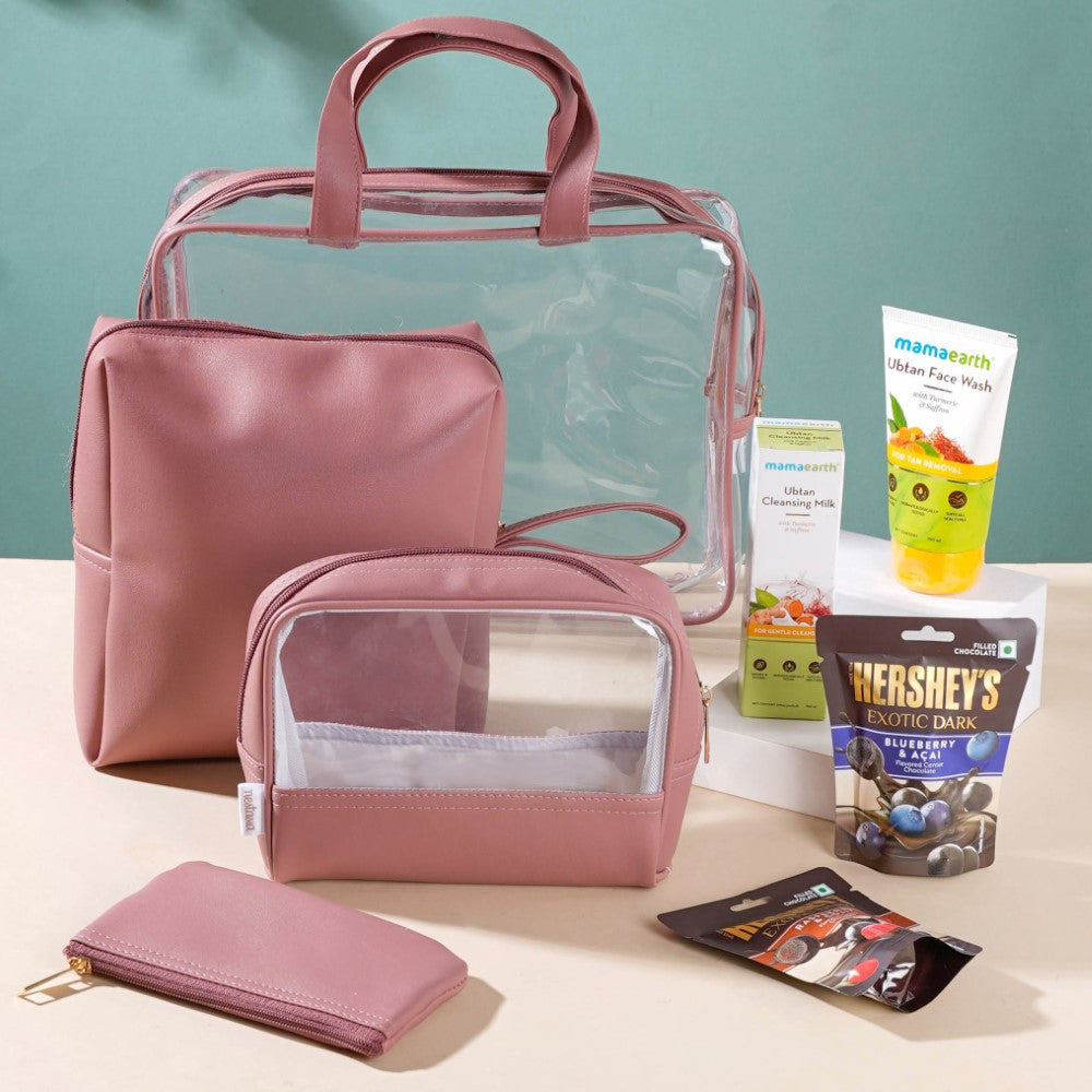 Travel Essentials Gift Hamper Set Of 5 Online - Premium Gift Hamper ...