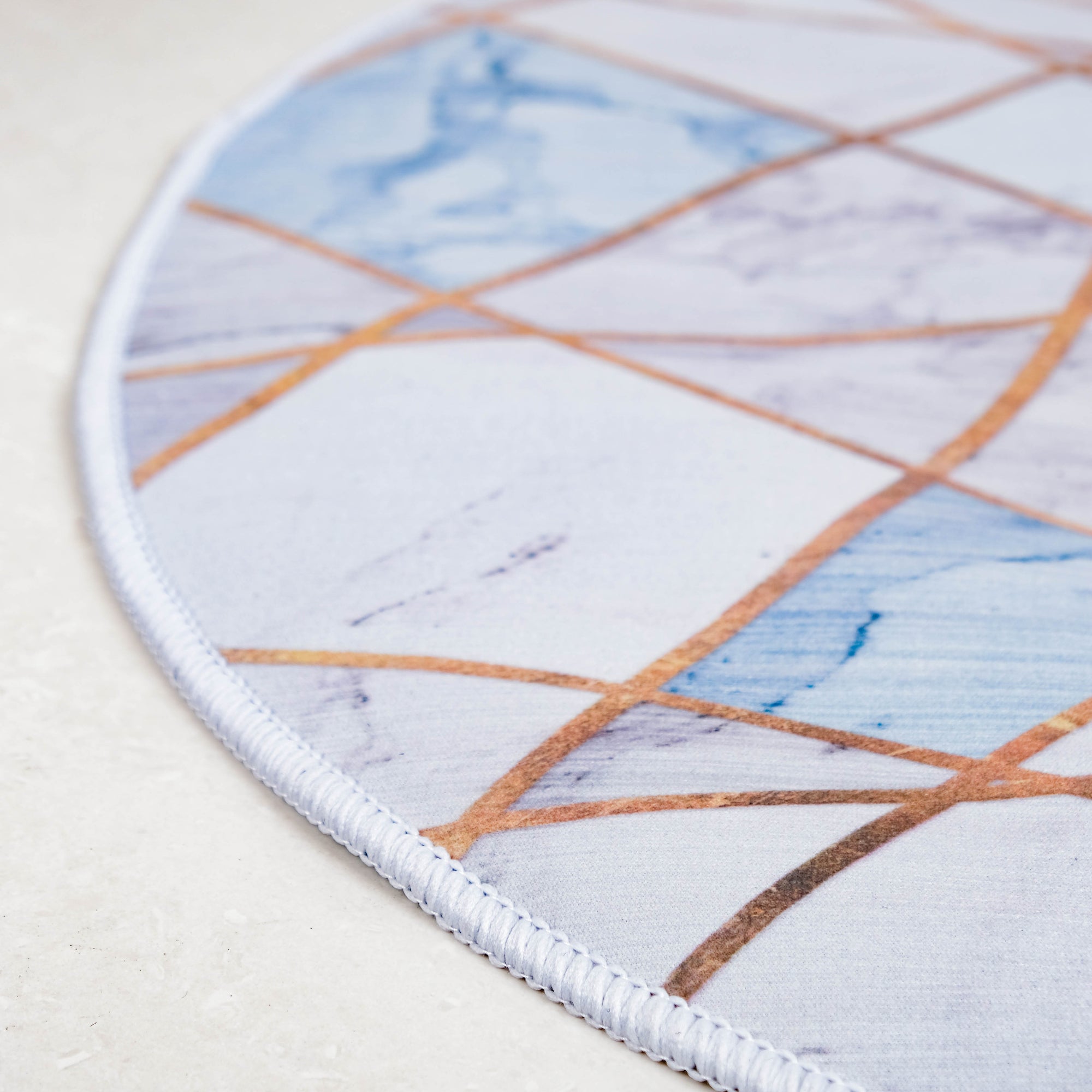 Nordic Round Carpet Blue Online - Premium Rug | Nestasia