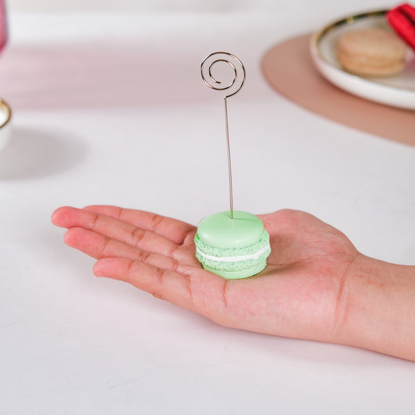 Macaron Table Card Clip Holder Green 4.5 Inch