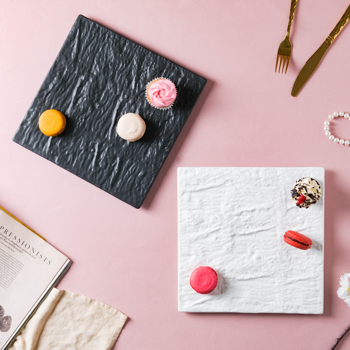 Textured Square Platter