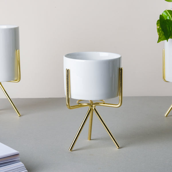 Ceramic Plant Pot Stand - Small | Nestasia