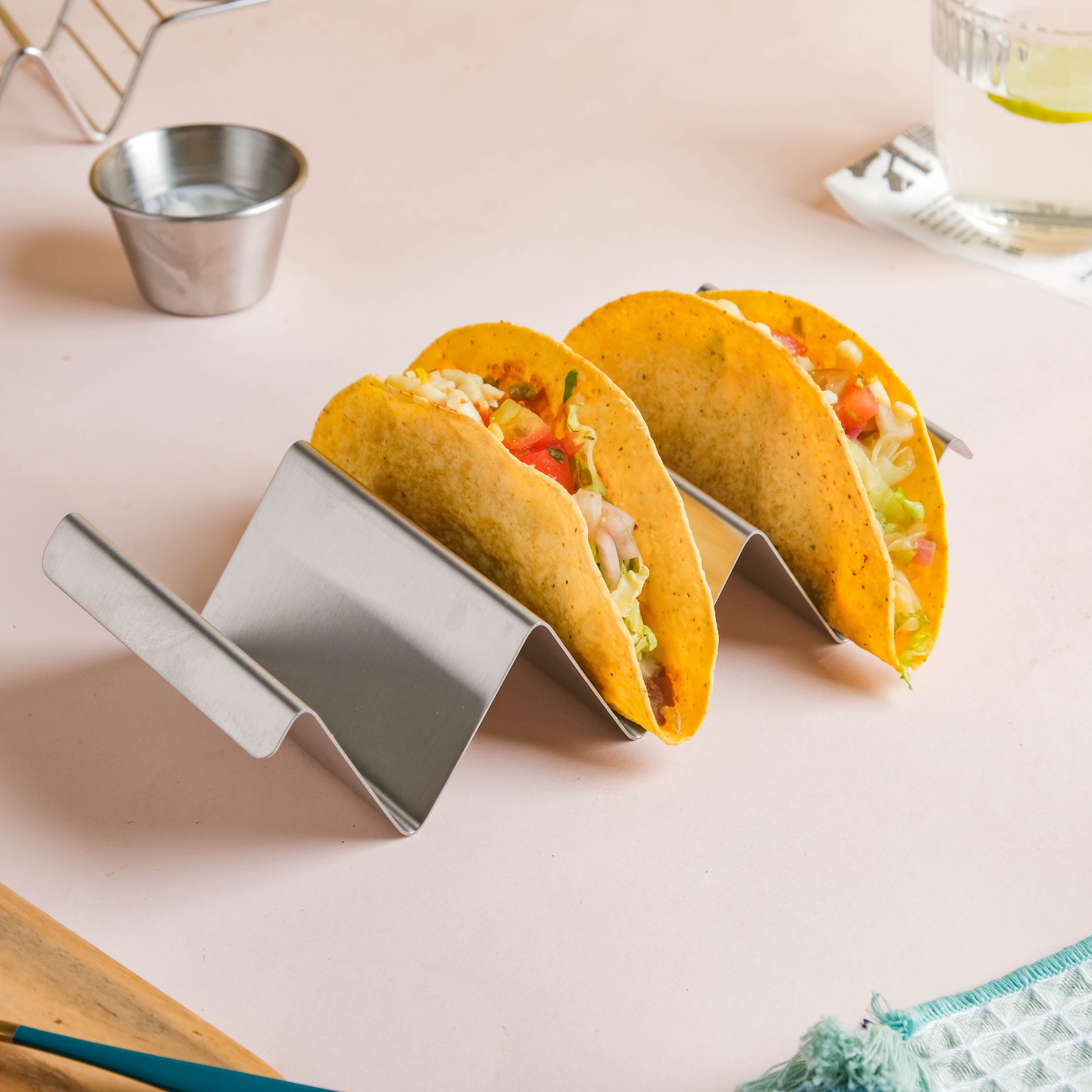 Steel Taco Rack