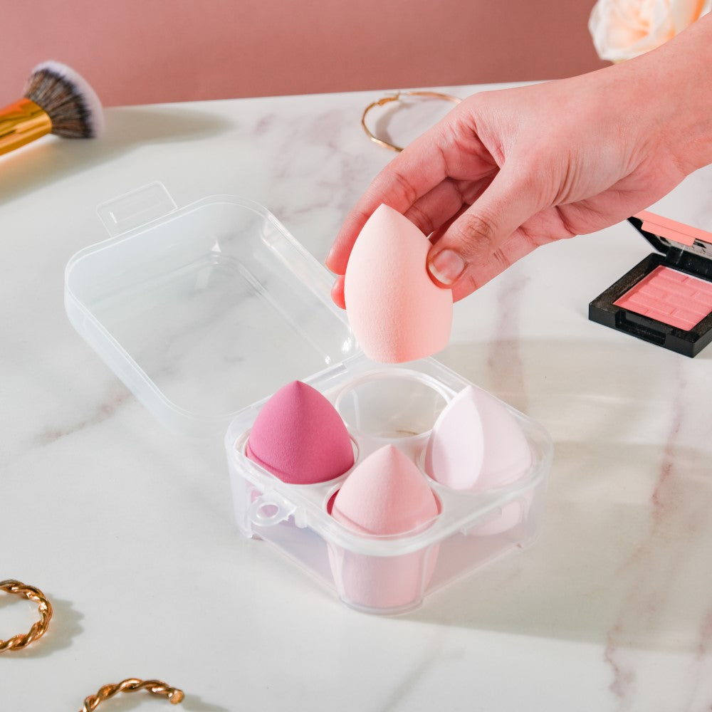 Plush Beauty Blender Pink Set of 4
