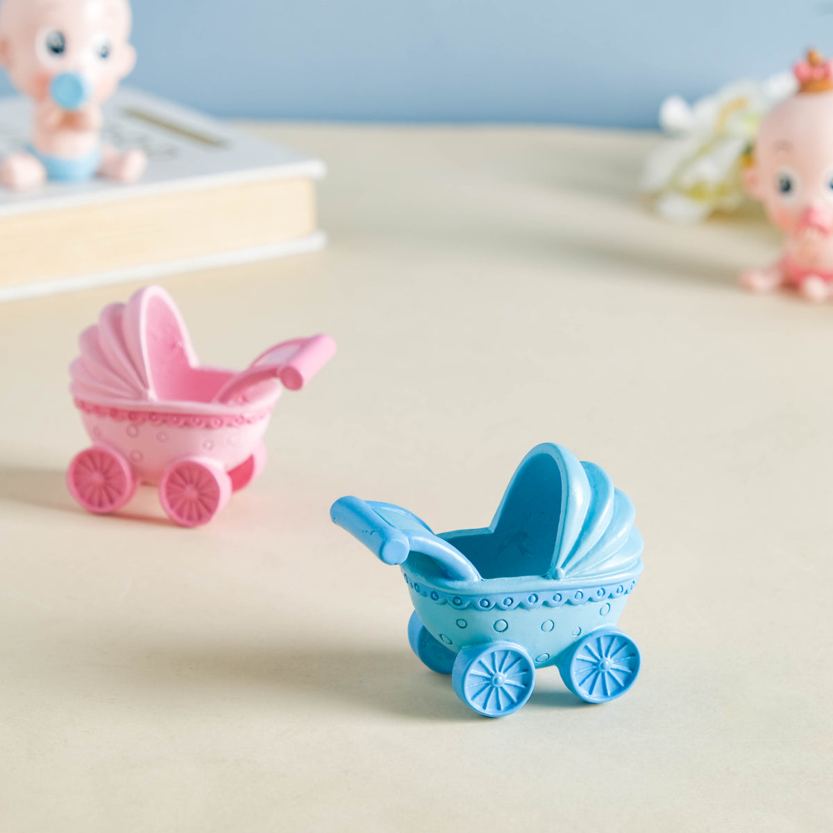 Home Décor - Miniature Baby Carriage For Simple Décor |Nestasia