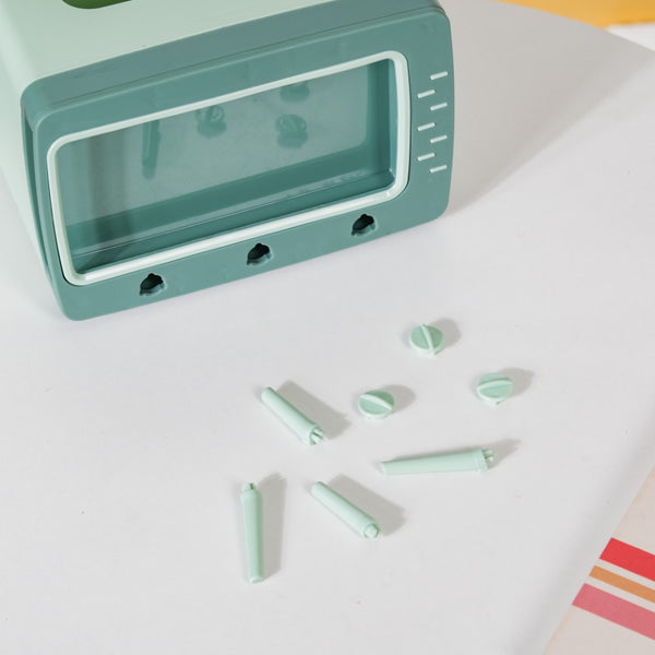 TV Tissue Box Green - Retro Style TV Tissue Box with Stand | Nestasia