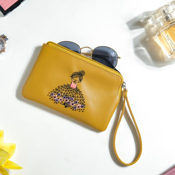 Blushing Ballerina Coin Purse Yellow