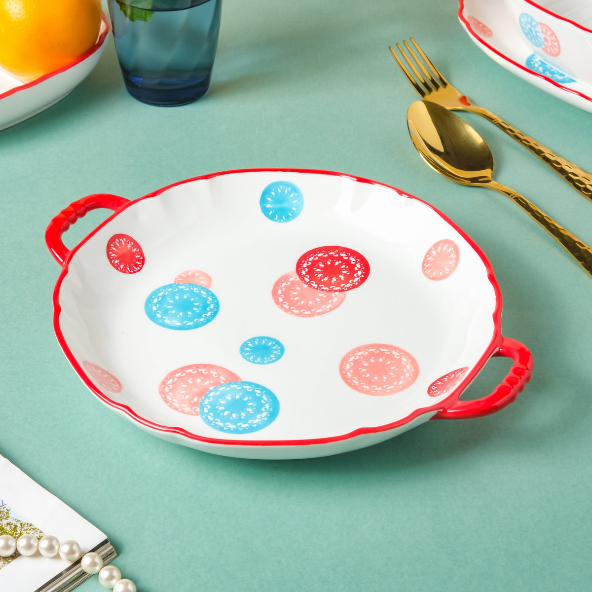 Abstract Design Round Plate