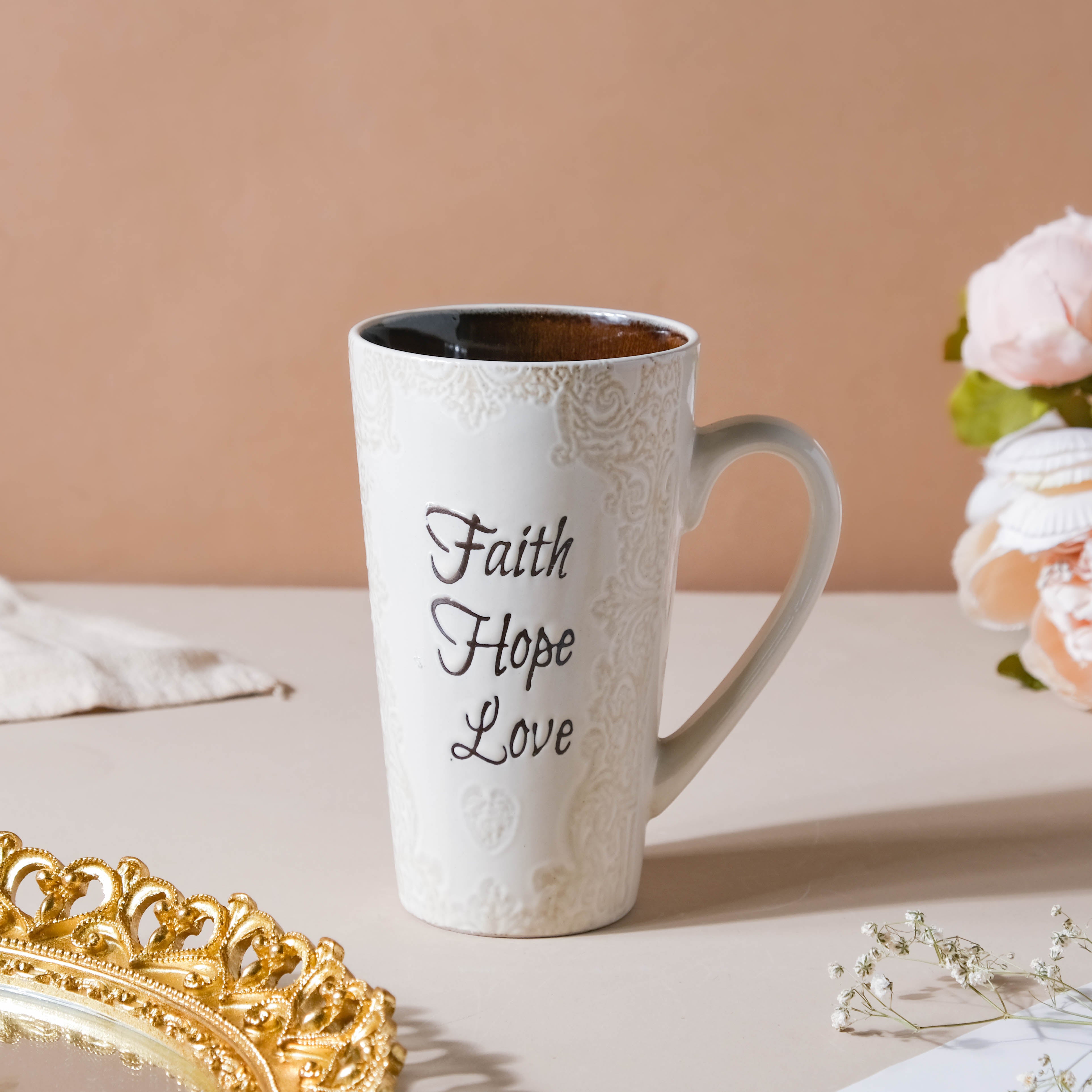 Cream And Sugar Glaze Mug 400ml Online - Premium Coffee Mug | Nestasia