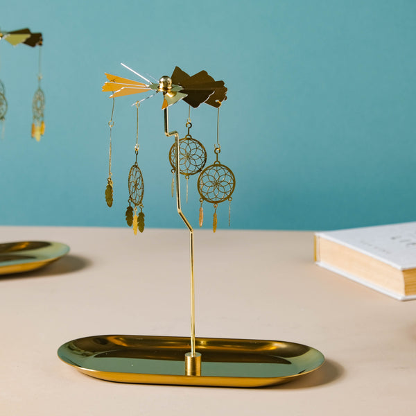 Home Décor - Metal Carousel Decor Floral Dreamcatchers For Living Room ...