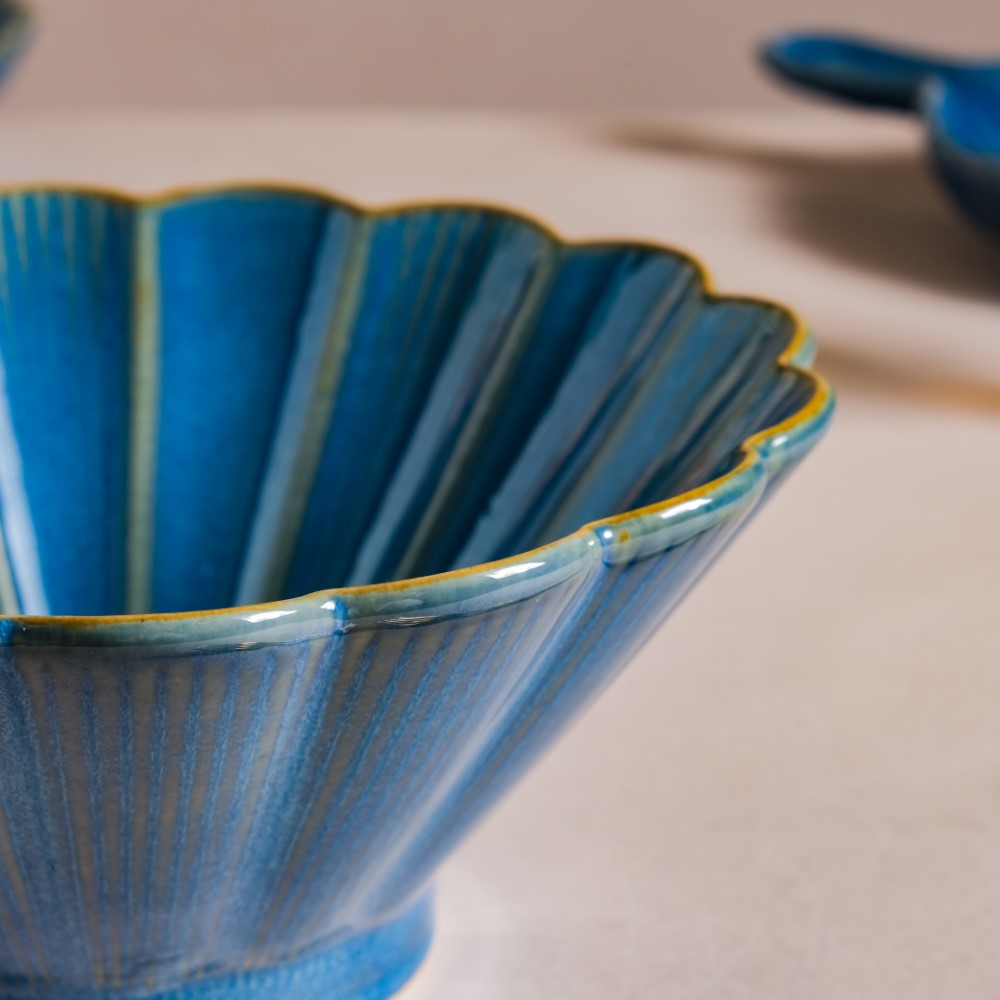 Ocean Ramen Bowl Blue Small 550ml Online - Premium Ramen Bowl | Nestasia