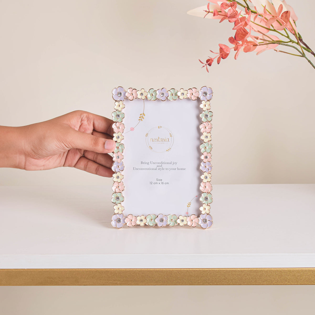 Flower Festoon Photo Frame Small
