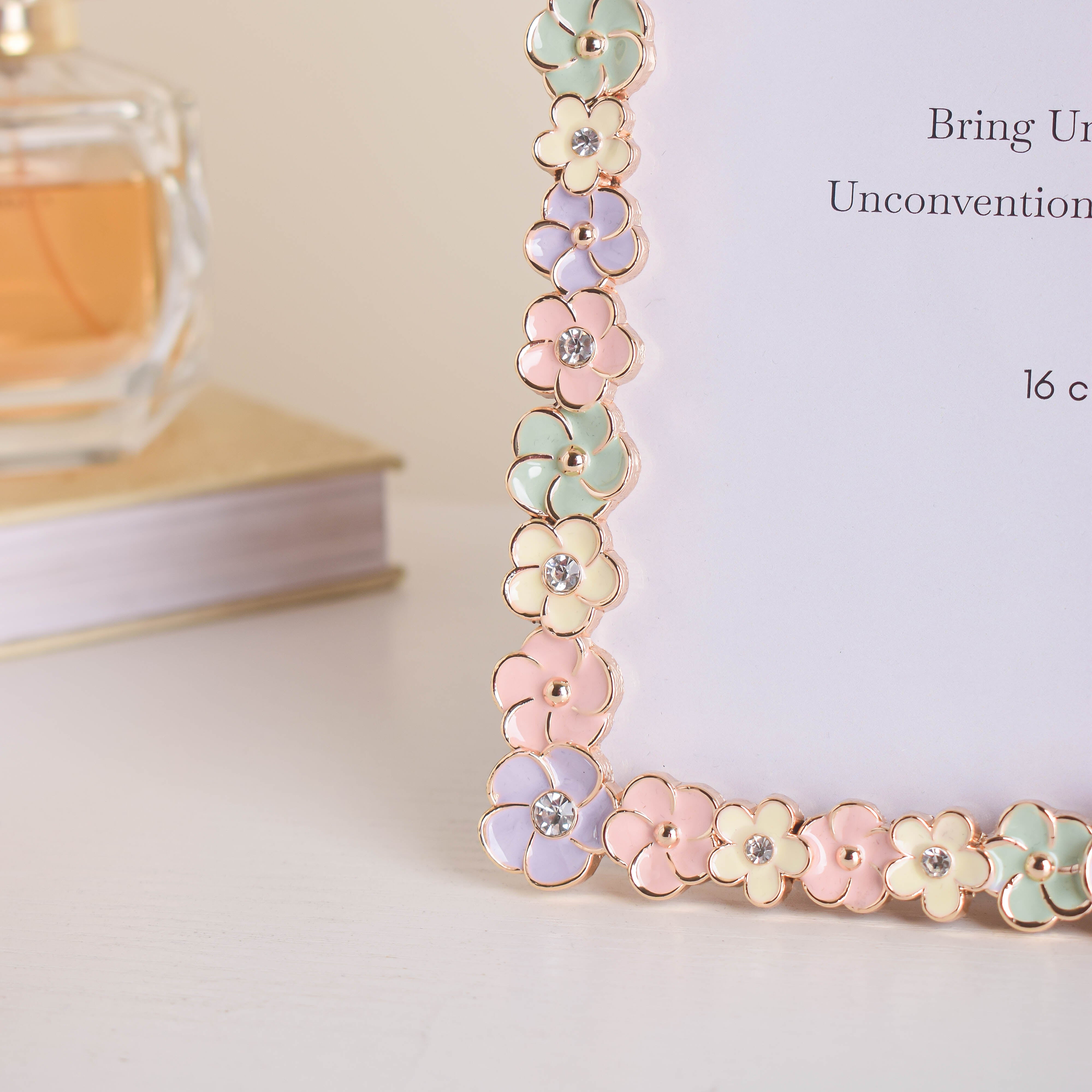 Flower Festoon Photo Frame Large