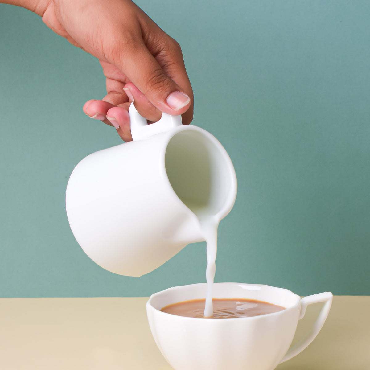 Riona Ceramic Mini Milk Pot White