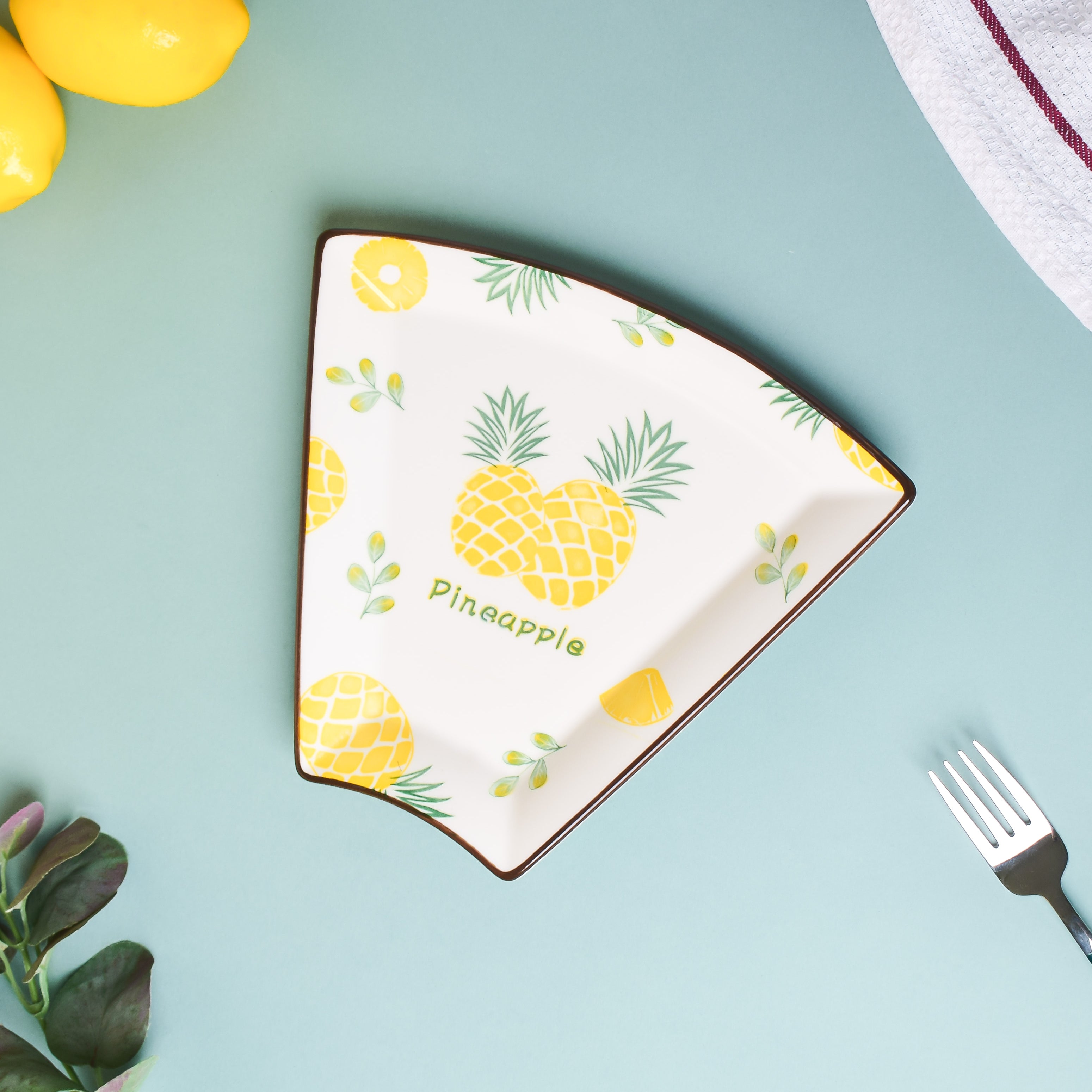 Pineapple Ceramic Snack Plate 8 Inch Online - Premium Snack Plate ...