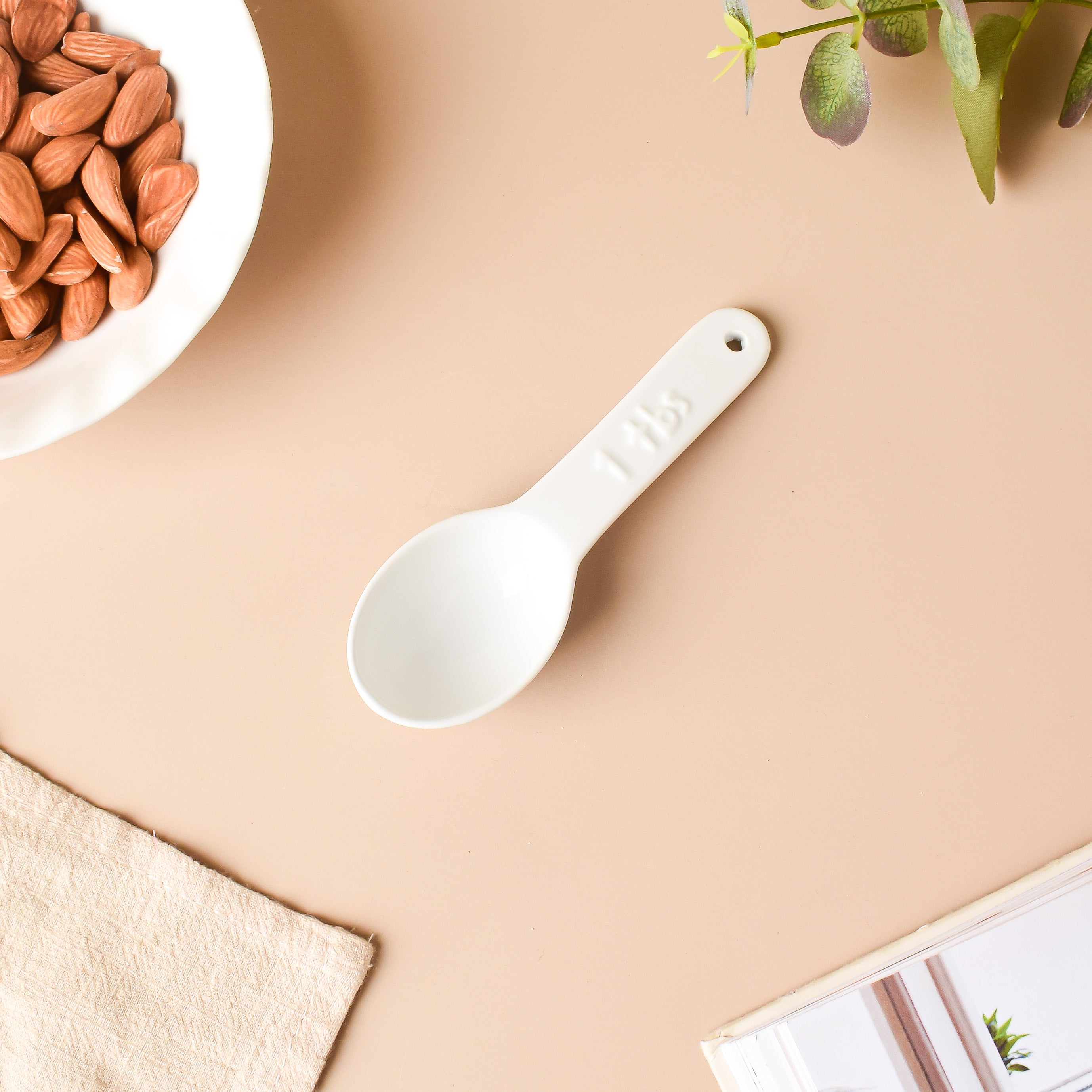 Riona Ceramic Teaspoon White Online - Premium Tea Spoon | Nestasia