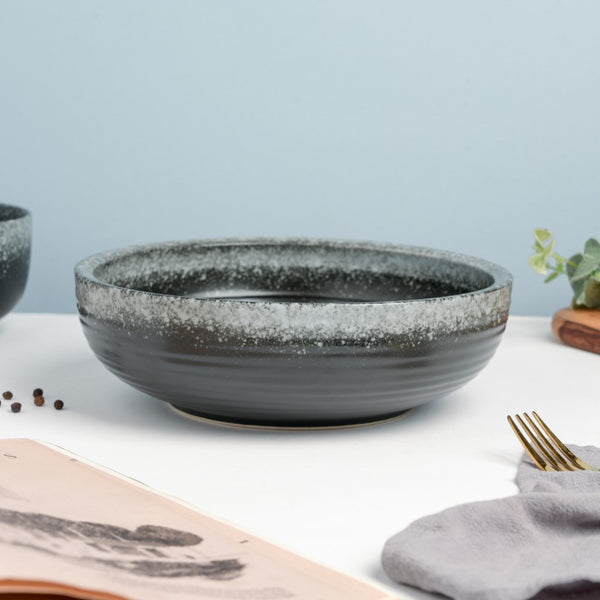 Galaxy Stone Pottery Serving Bowl 9 Inch 1700 ml