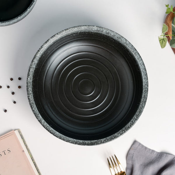 Galaxy Stone Pottery Serving Bowl 9 Inch 1700 ml