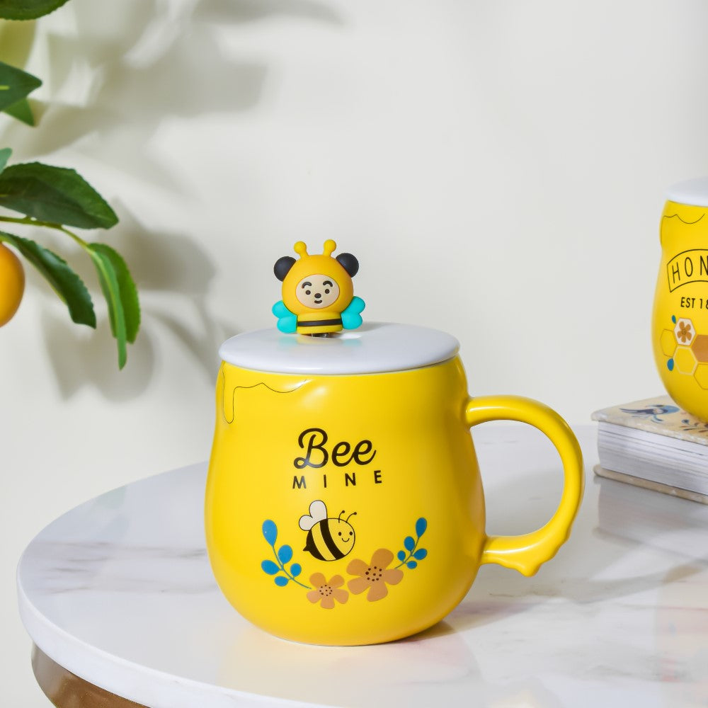 Bee Mine Coffee Mug Yellow 350 ml Online - Premium Coffee Mug | Nestasia