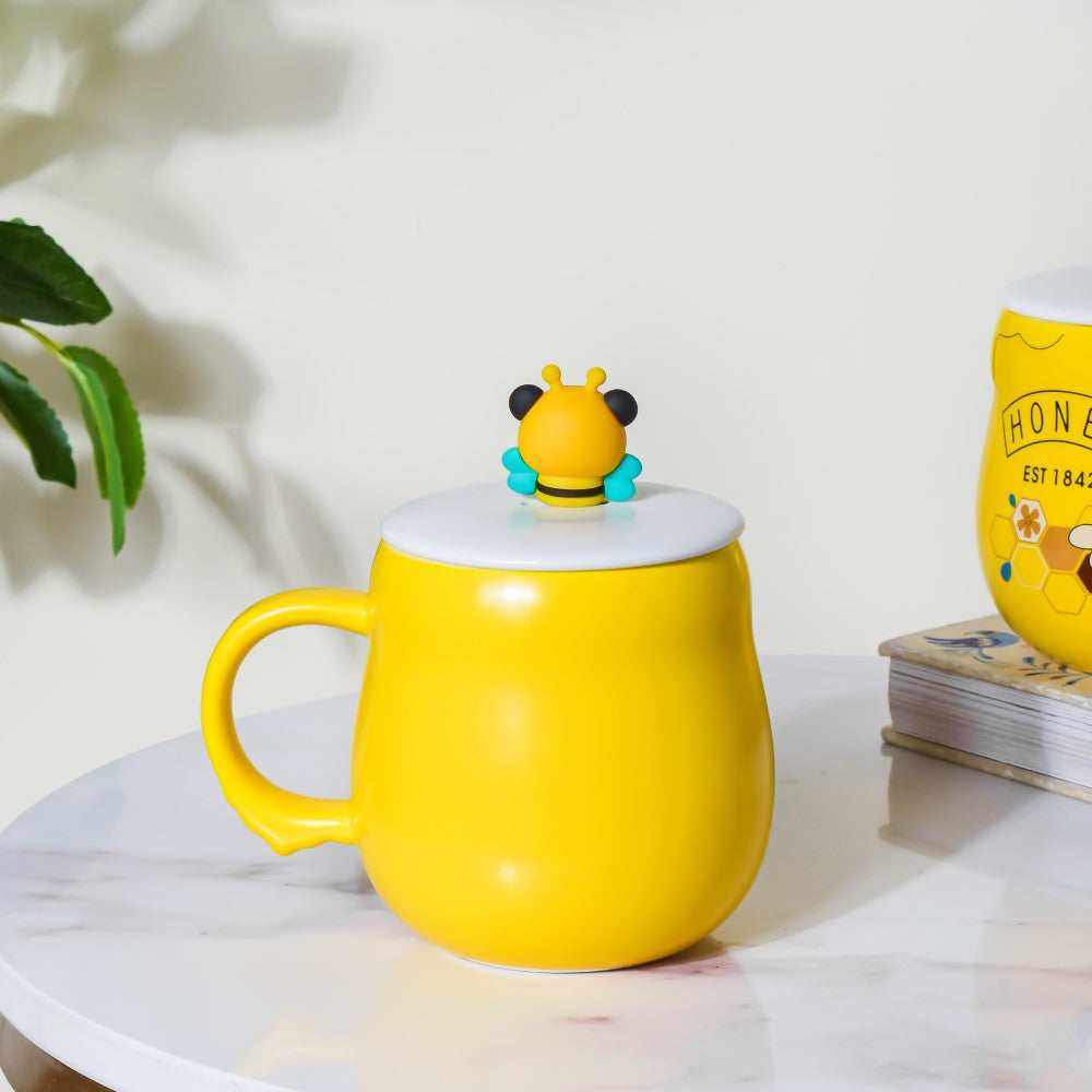 Bee Mine Coffee Mug Yellow 350 ml Online - Premium Coffee Mug | Nestasia