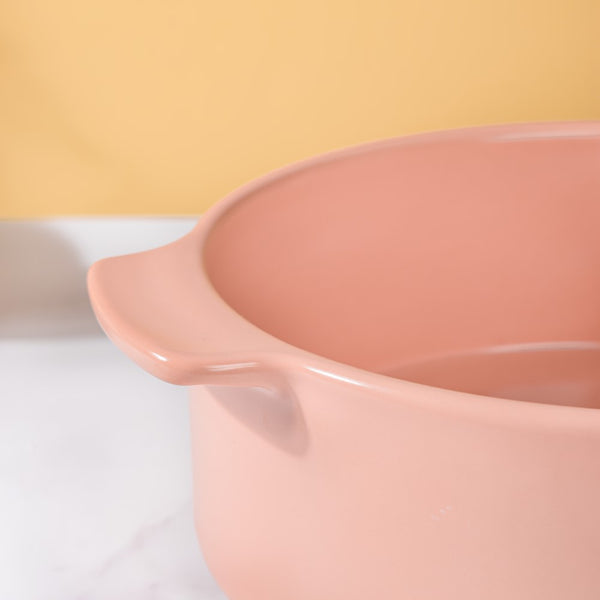 Ceramic Casserole Pots Pink 2 L