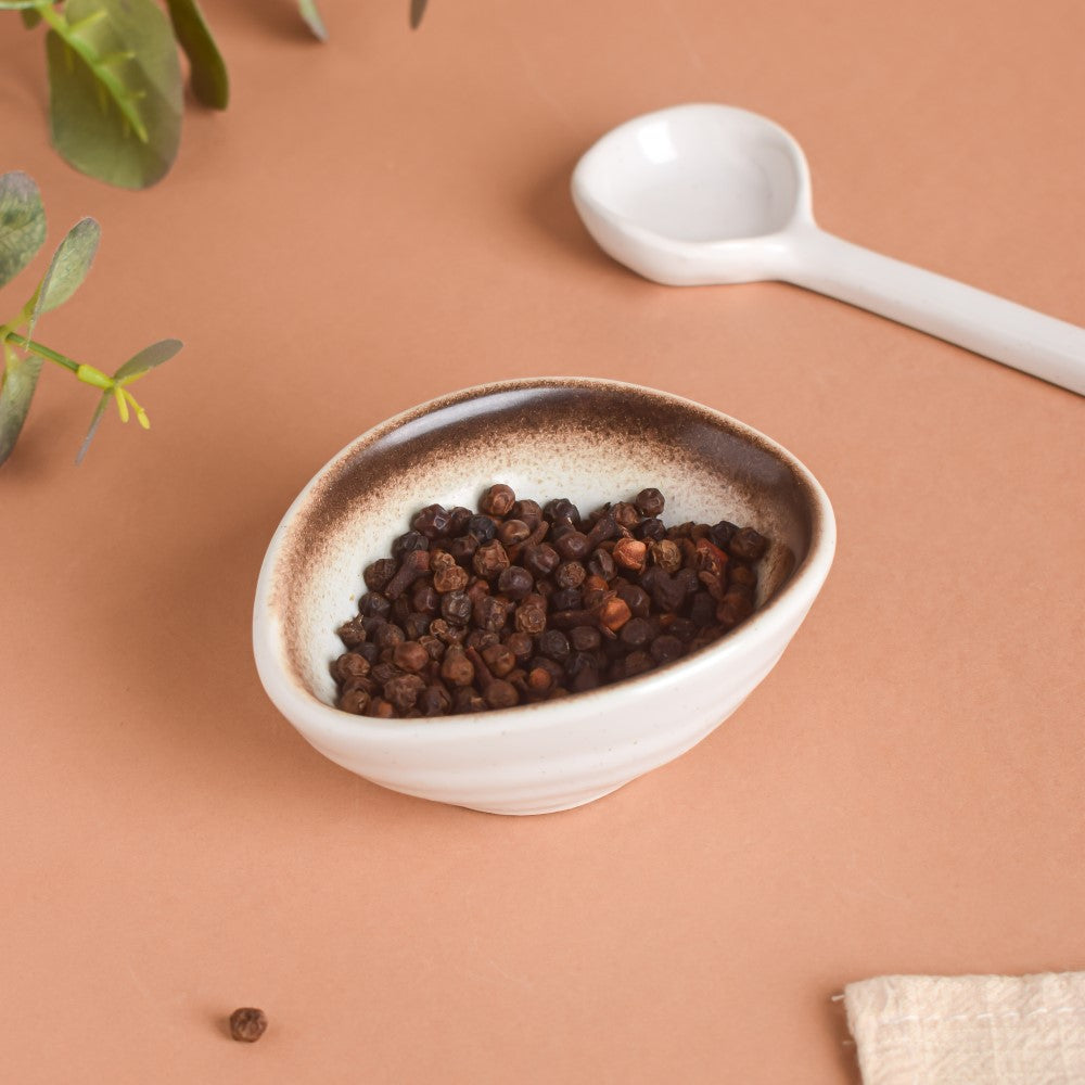 Cavern Clay Ceramic Dip Bowl White 50ml Online - Premium Dip Bowl ...