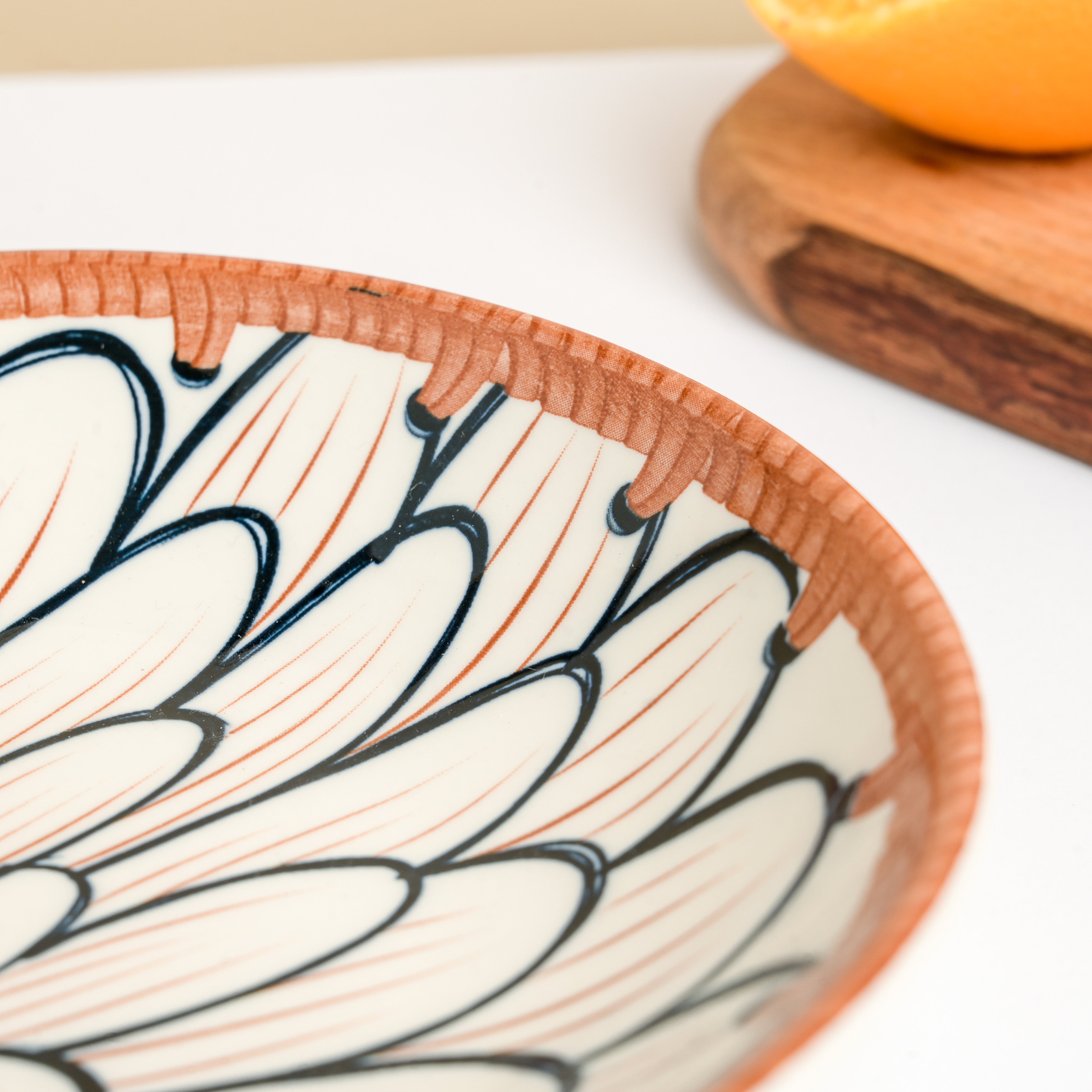 Abloom Ceramic Long Plate 11.5 Inch