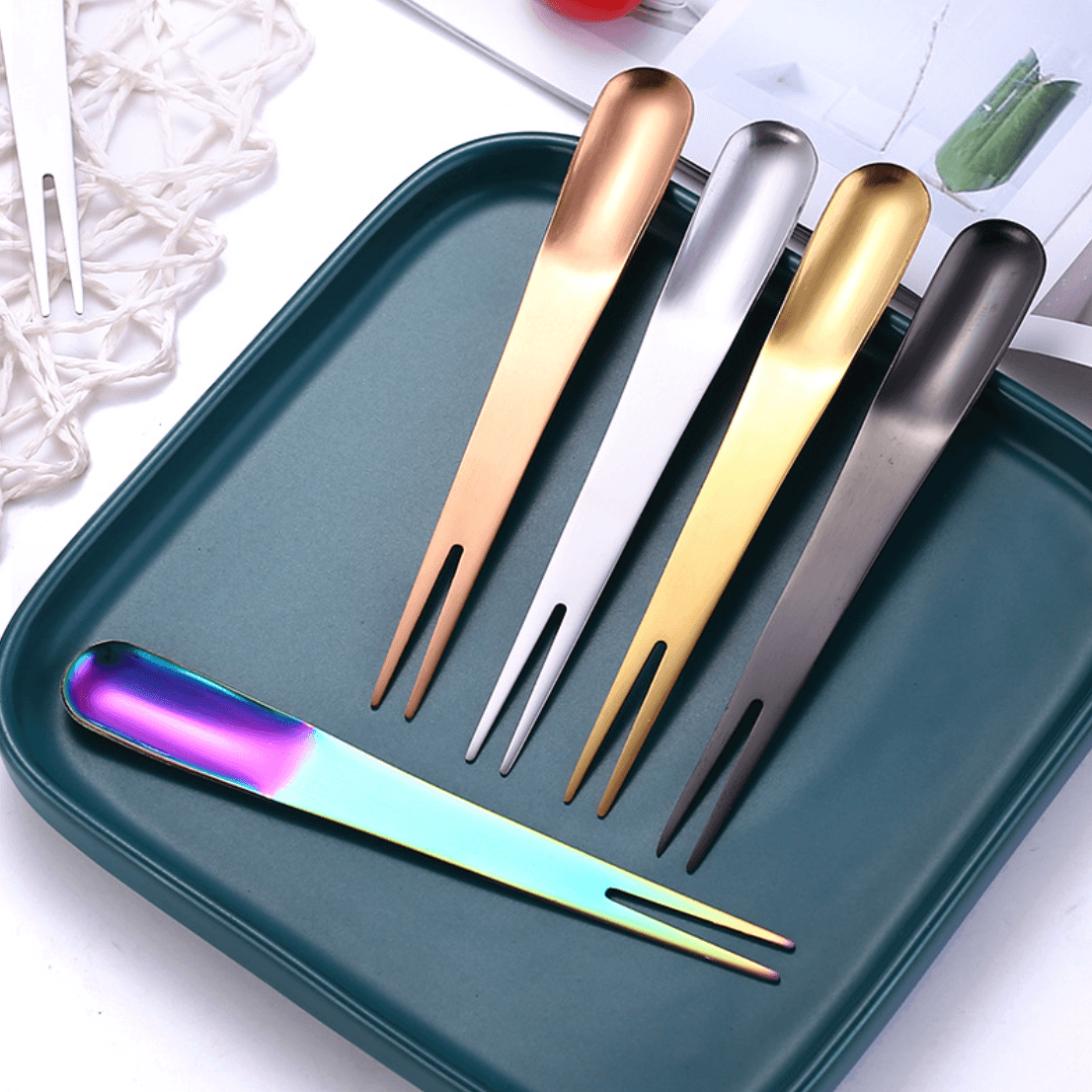 2-in-1 Spoon And Fork Set