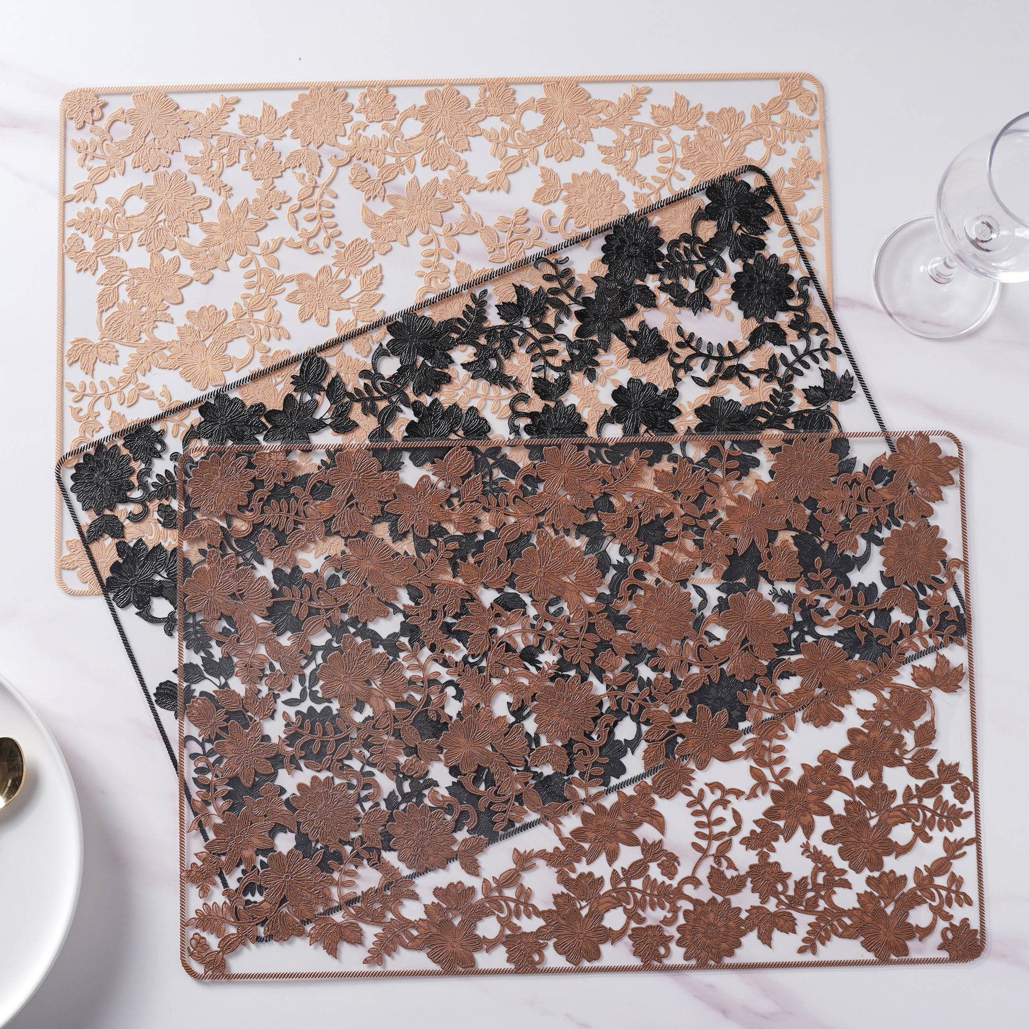 Floral Table Mat Set Online - Premium Table Mat | Nestasia