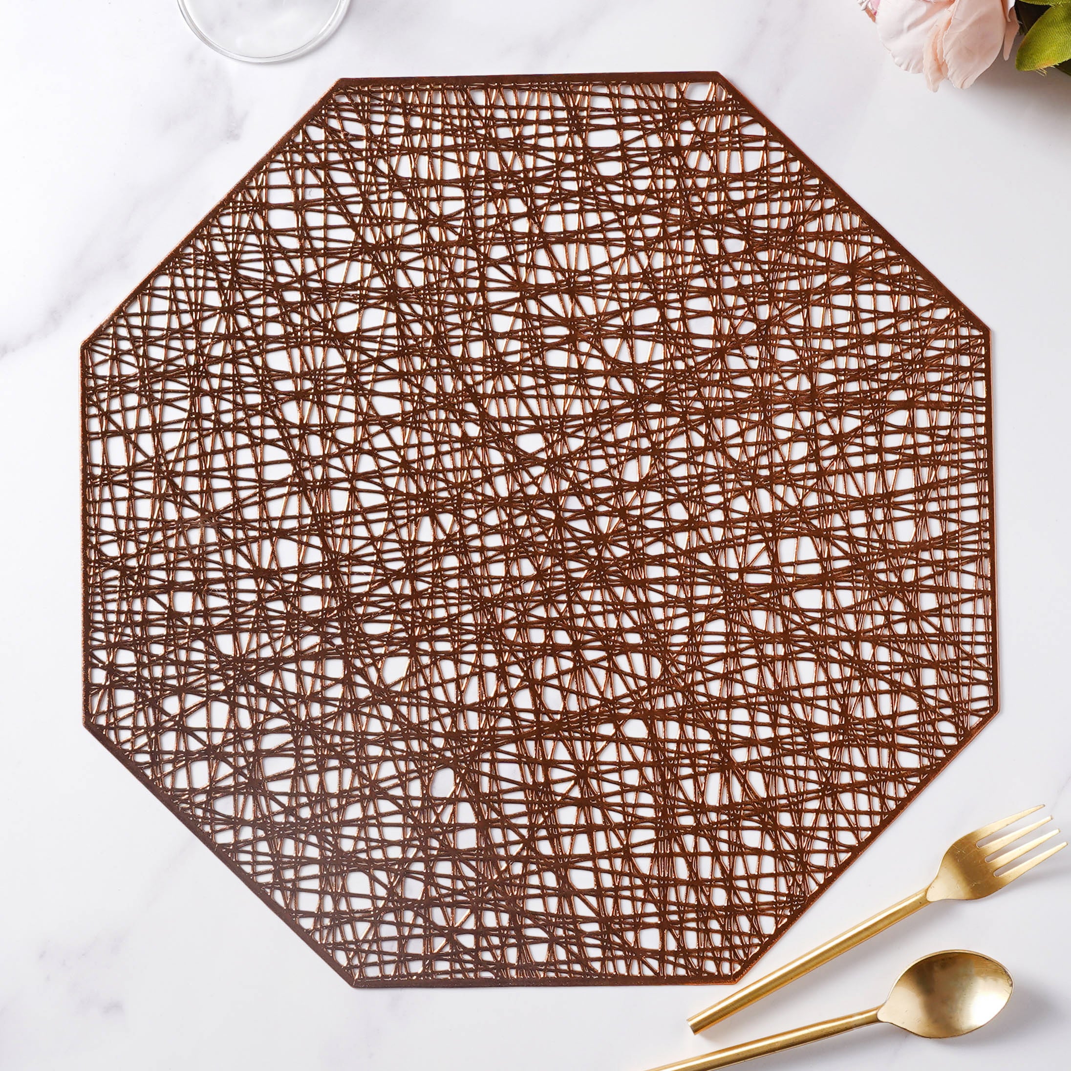 Golden Table Mat Set Online - Premium Table Mat | Nestasia