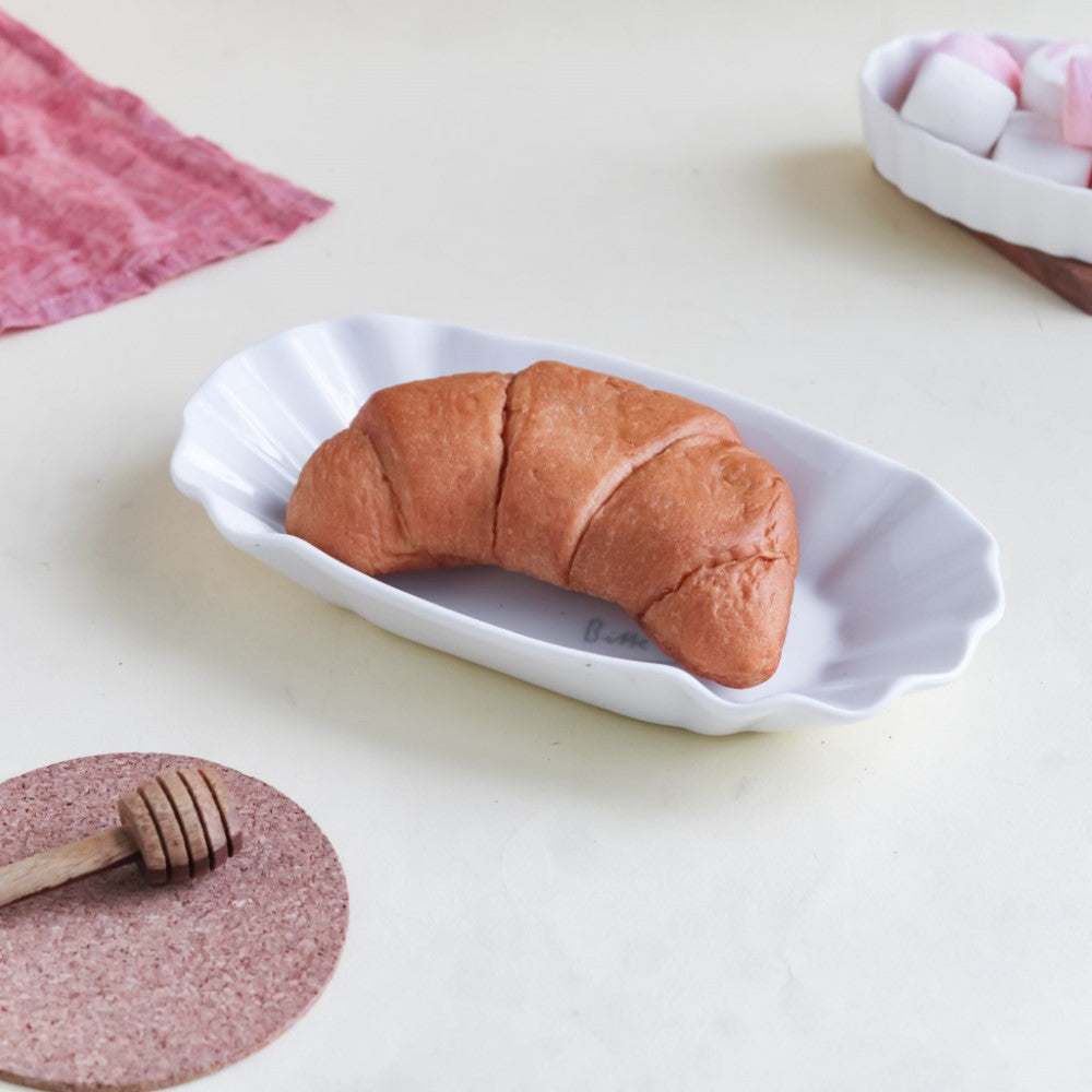 Oval Snack Plate Online - Premium Snack Plate | Nestasia