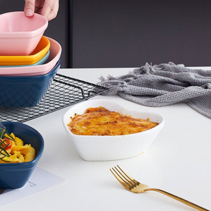 Hearty Ceramic Bakeware Small White 6 Inch Online - Premium Baking Dish ...