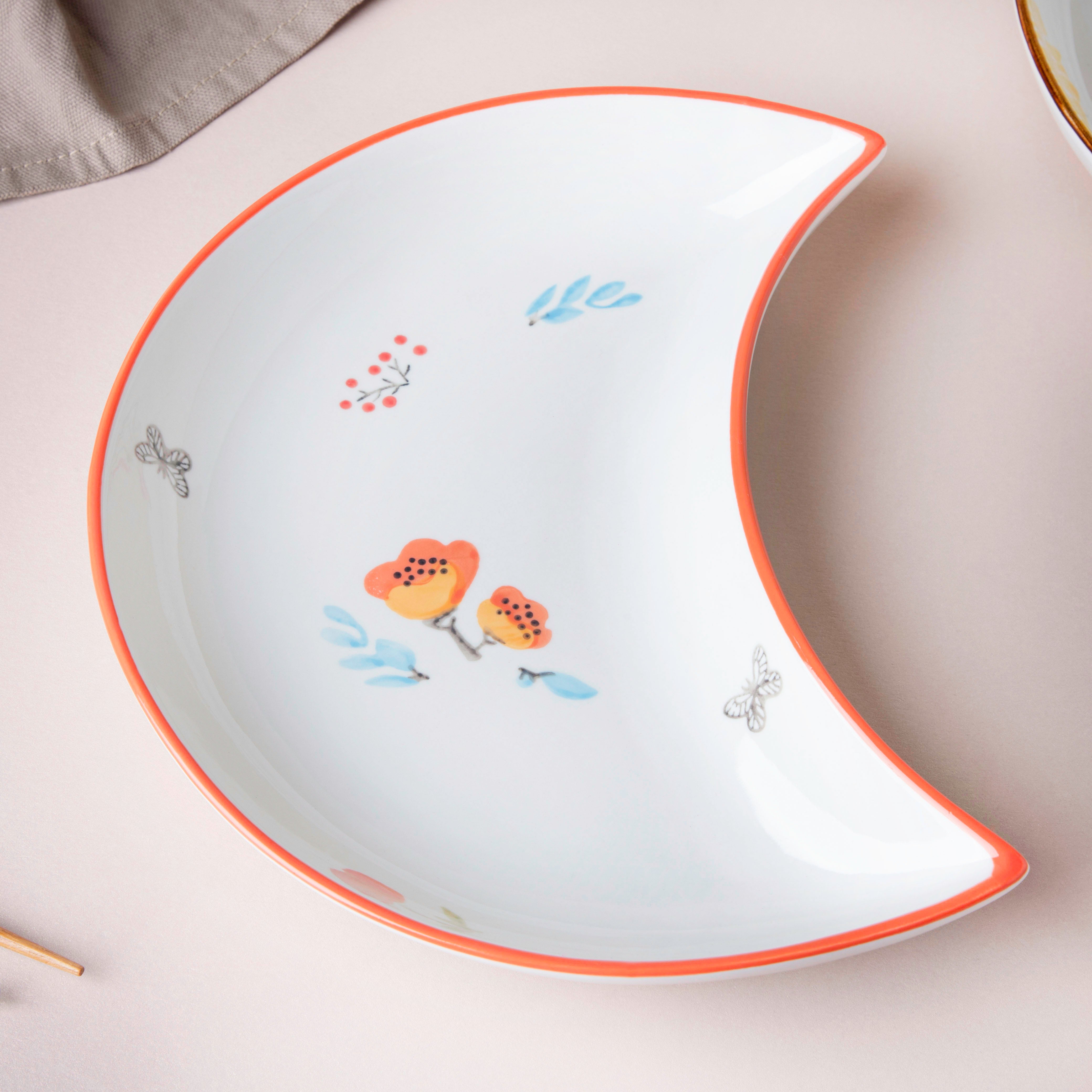 Eclectic Moon Plate Online - Premium Snack Plate | Nestasia
