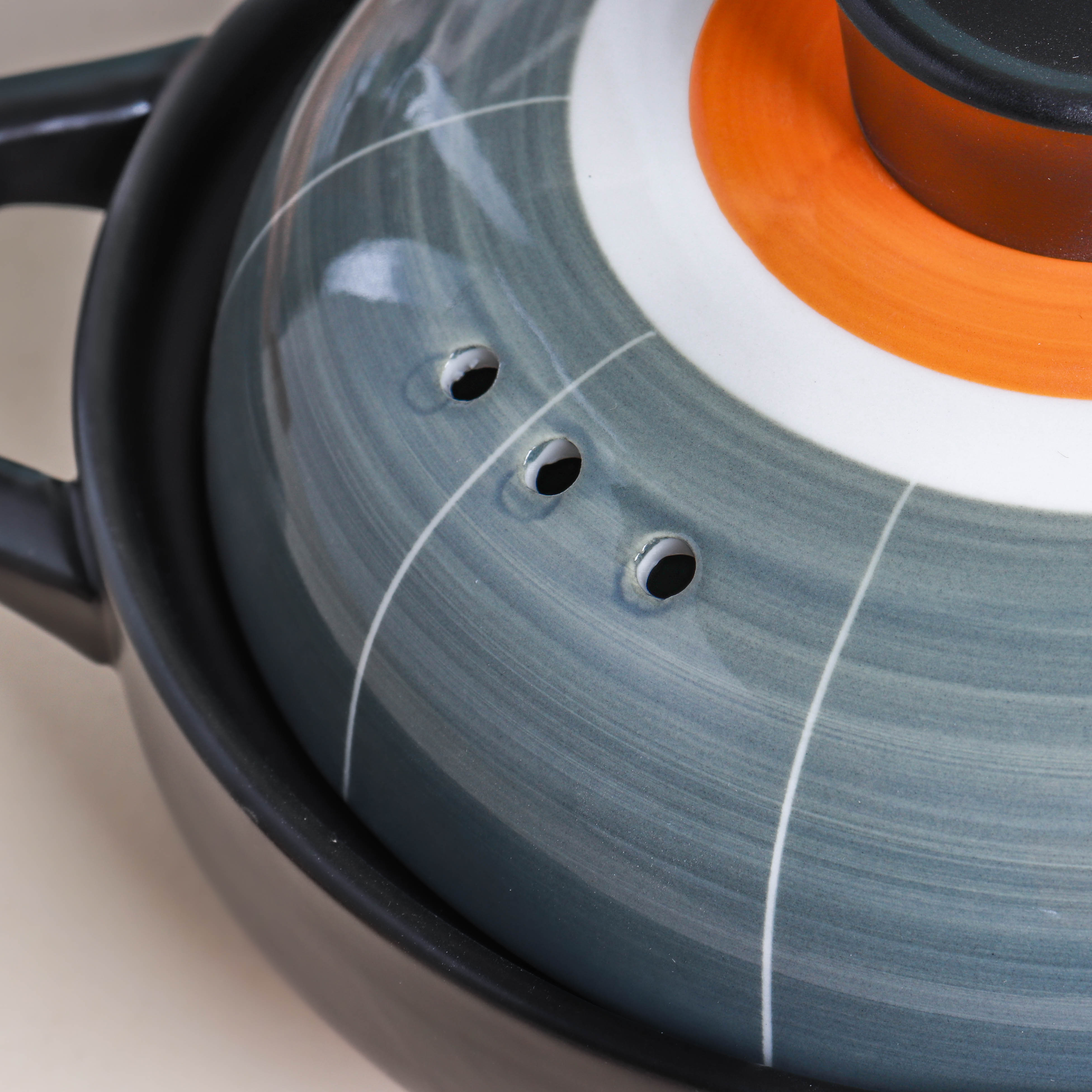 Willow Shallow Cooking Pot Grey