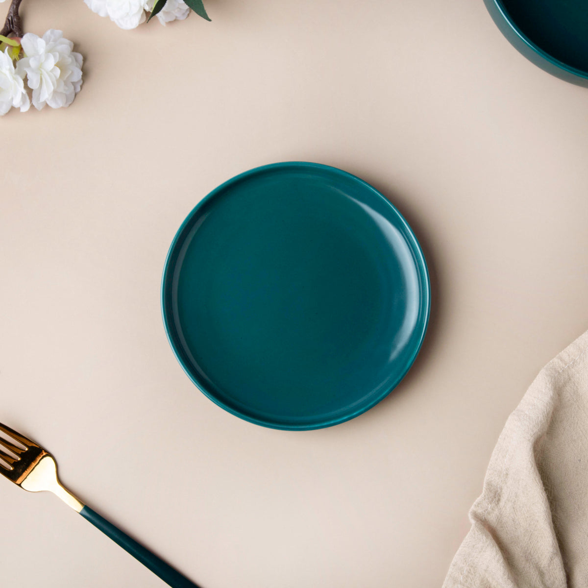 Matte Teal Side Plate