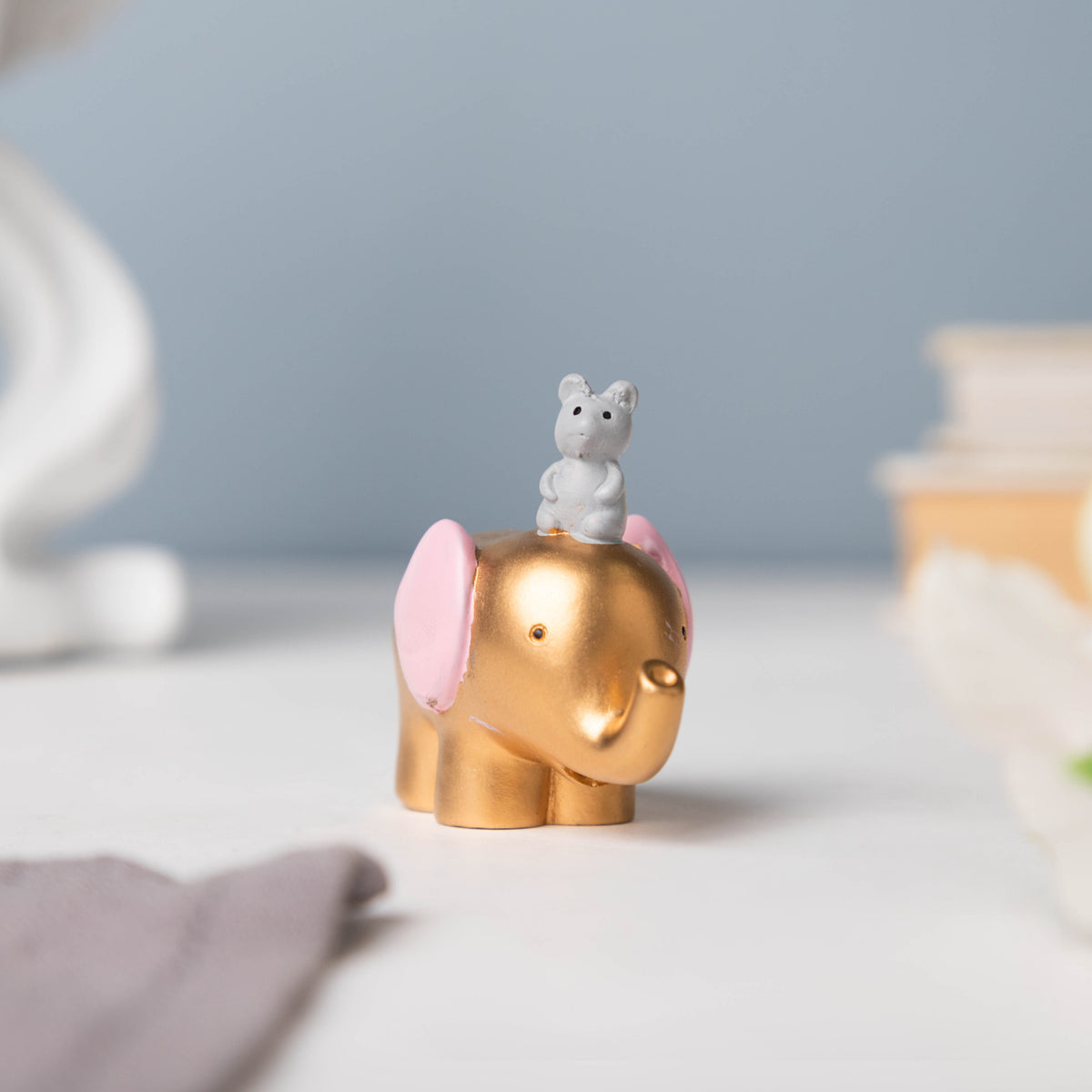 Home Décor - Pink Ear Elephant Decor For Living Room Décor |Nestasia