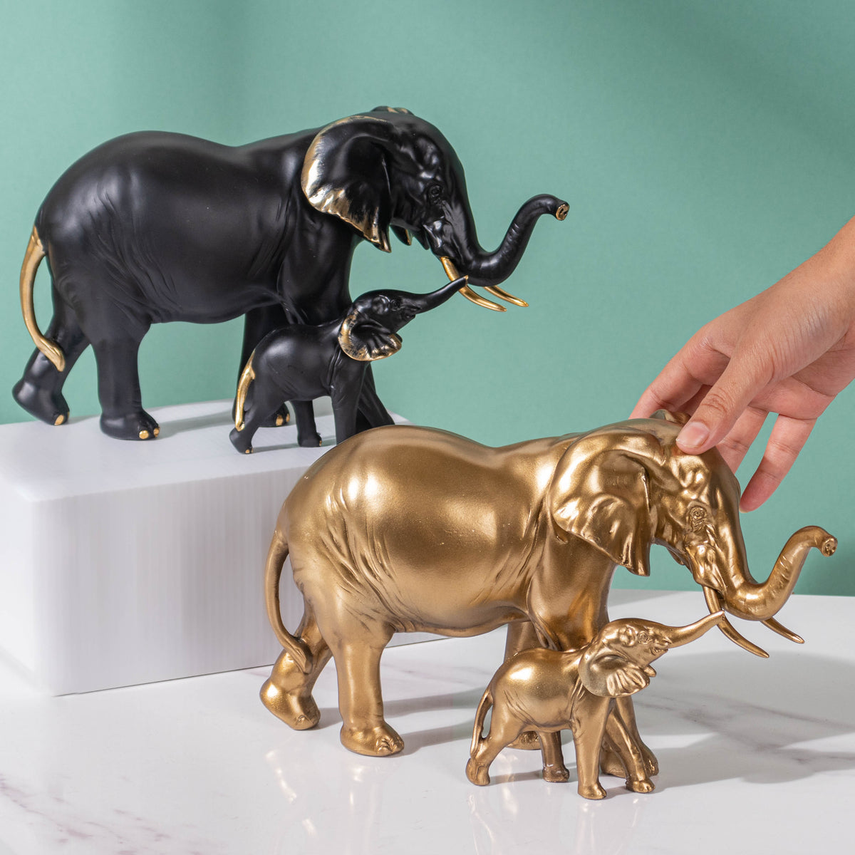 Home Décor - Vintage Elephant Decor Piece Black | Nestasia