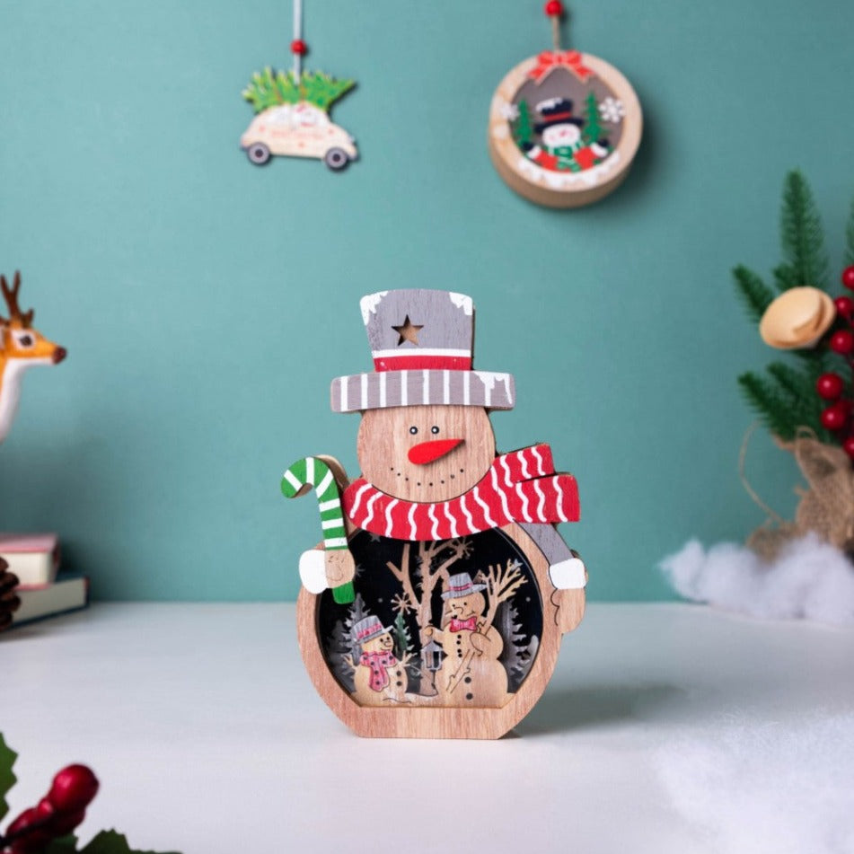 Snowman Belly LED Light Showpiece 6 Inch Online - Premium Decor Object ...