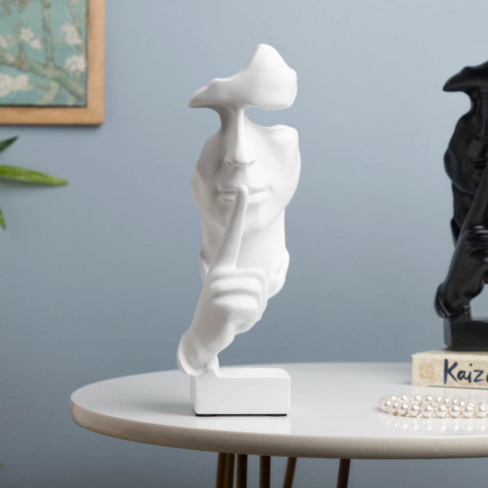 Home Décor - Modern Art Resin Decor Object White 10.5 Inch For Home ...
